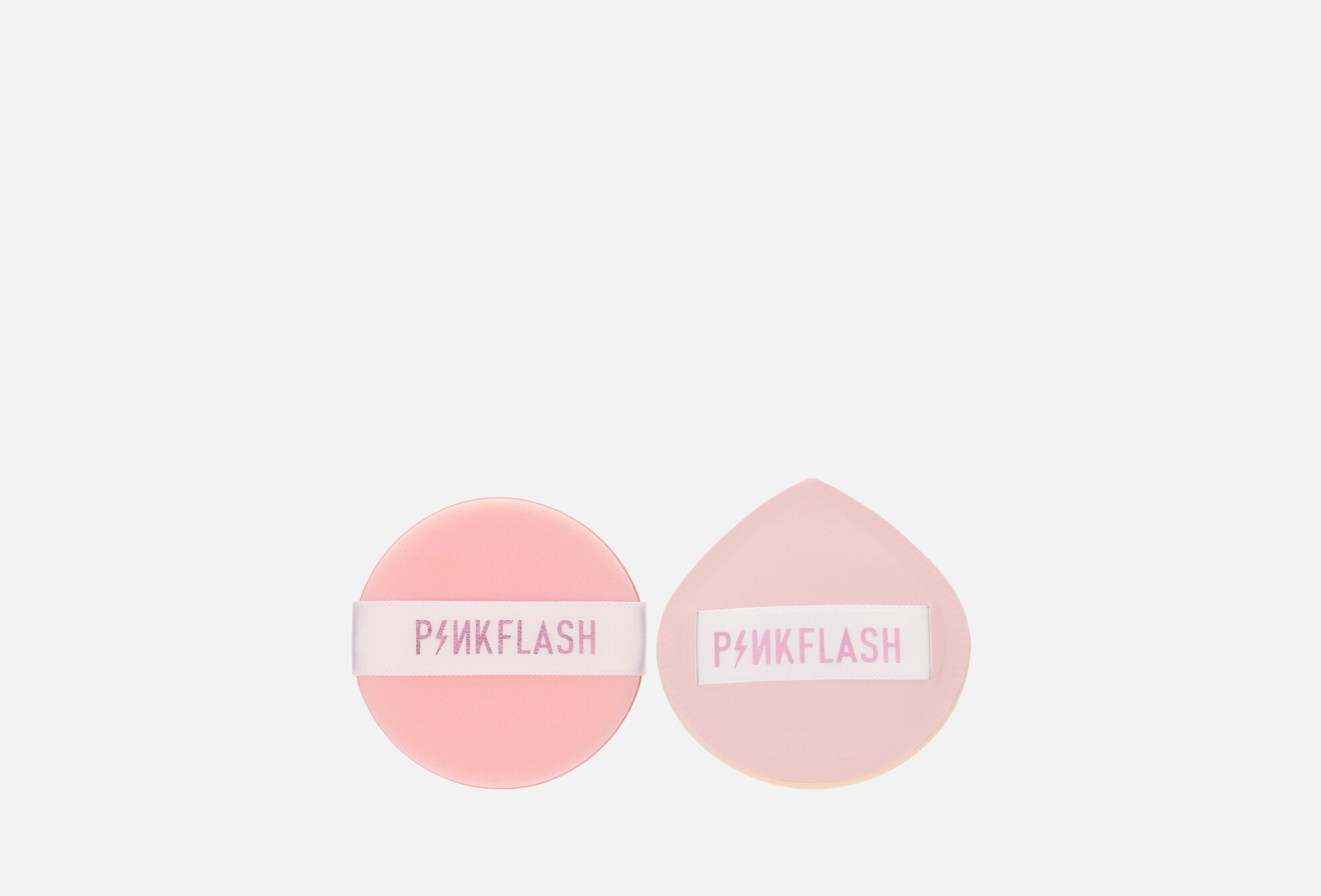 Набор спонжей для макияжа PINK FLASH Капля и круг