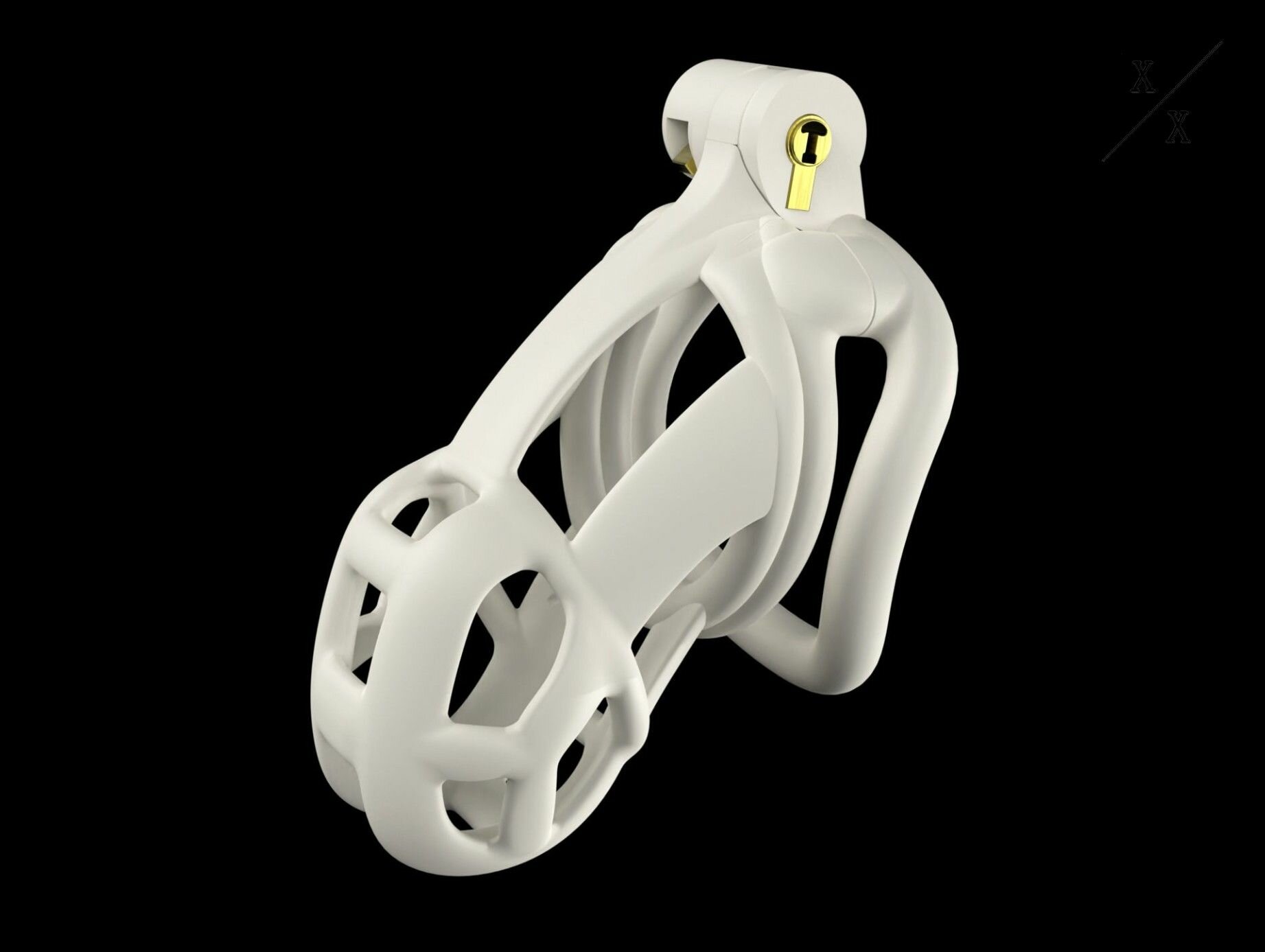 Товар БДСМ для взрослых 18+ / Пояс верности для мужчин, S, белый