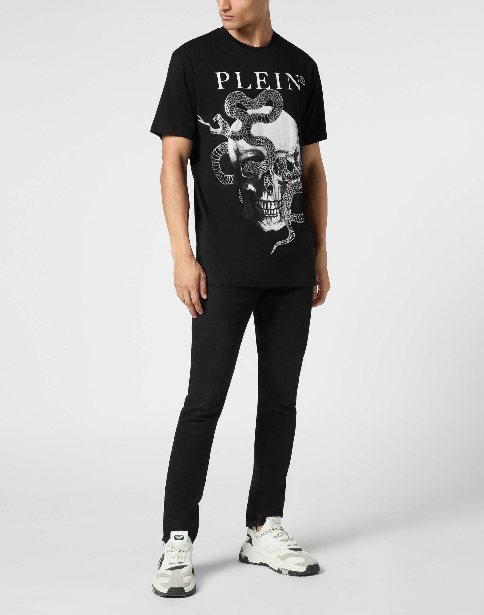 Футболка спортивная PHILIPP PLEIN, размер 48, черный — фото 1