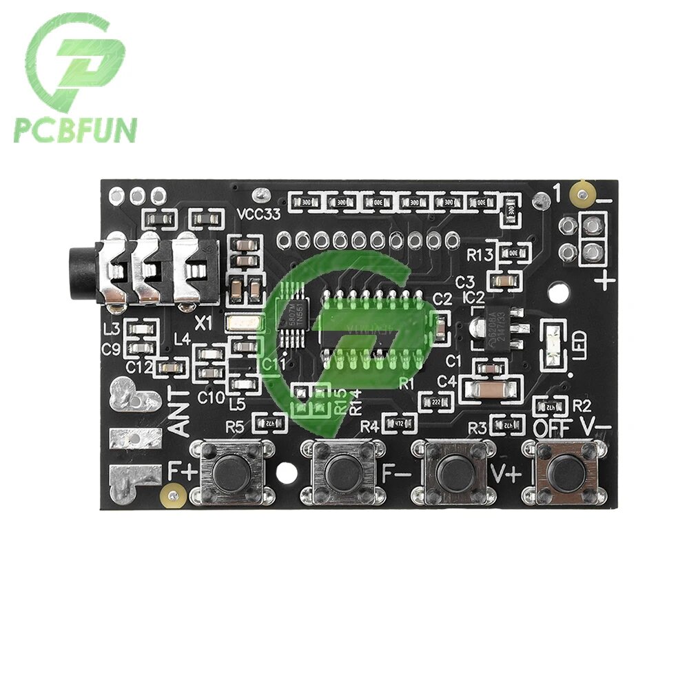 76.0 МГц-108.0 МГц стерео FM-приемник радиомодуль DC 3-12 В FM-приемник плата