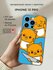 Чехол на Apple iPhone 13 Pro / Айфон 13 Про с принтом "Опасные котики"