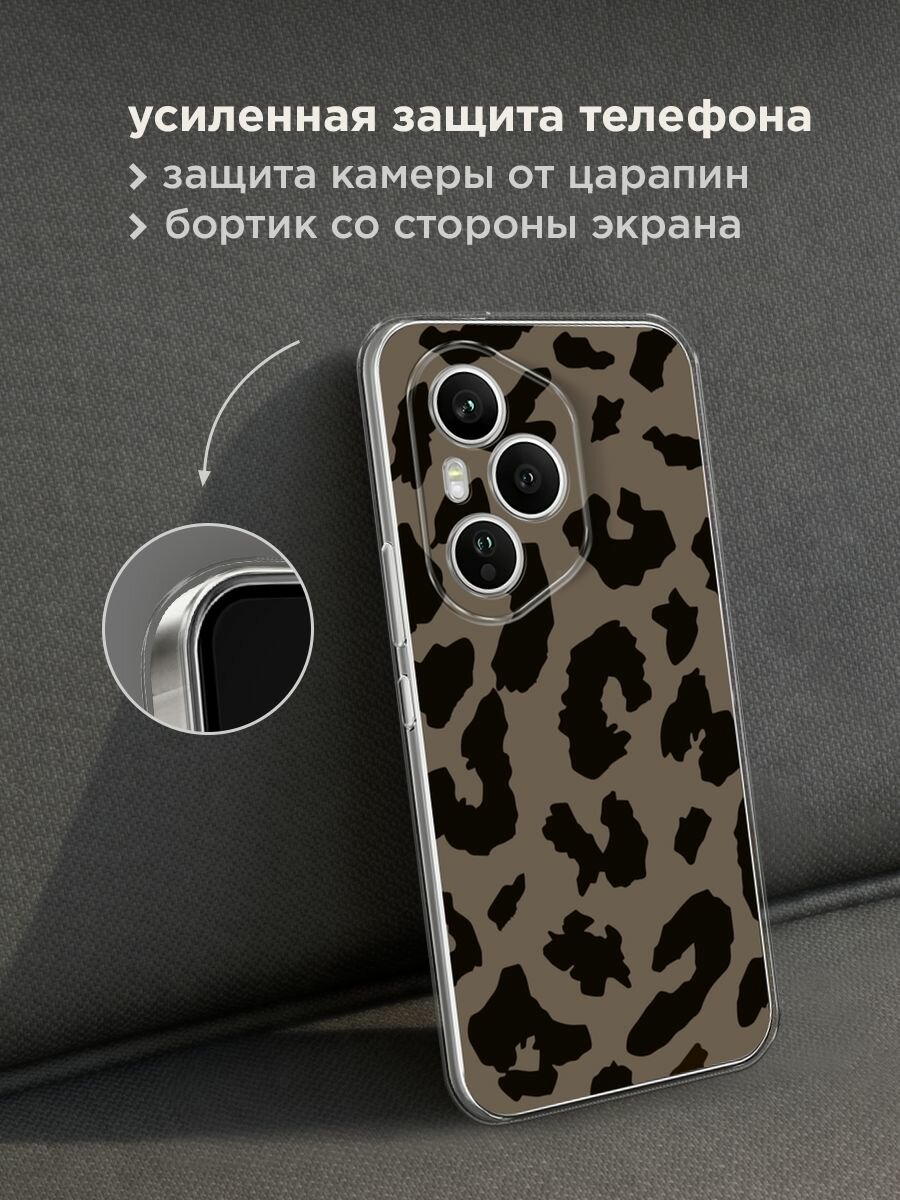 Чехол на Honor 400 Pro / Хонор 400 Про с принтом "Леопардовые пятна паттерн 1" — фото 1