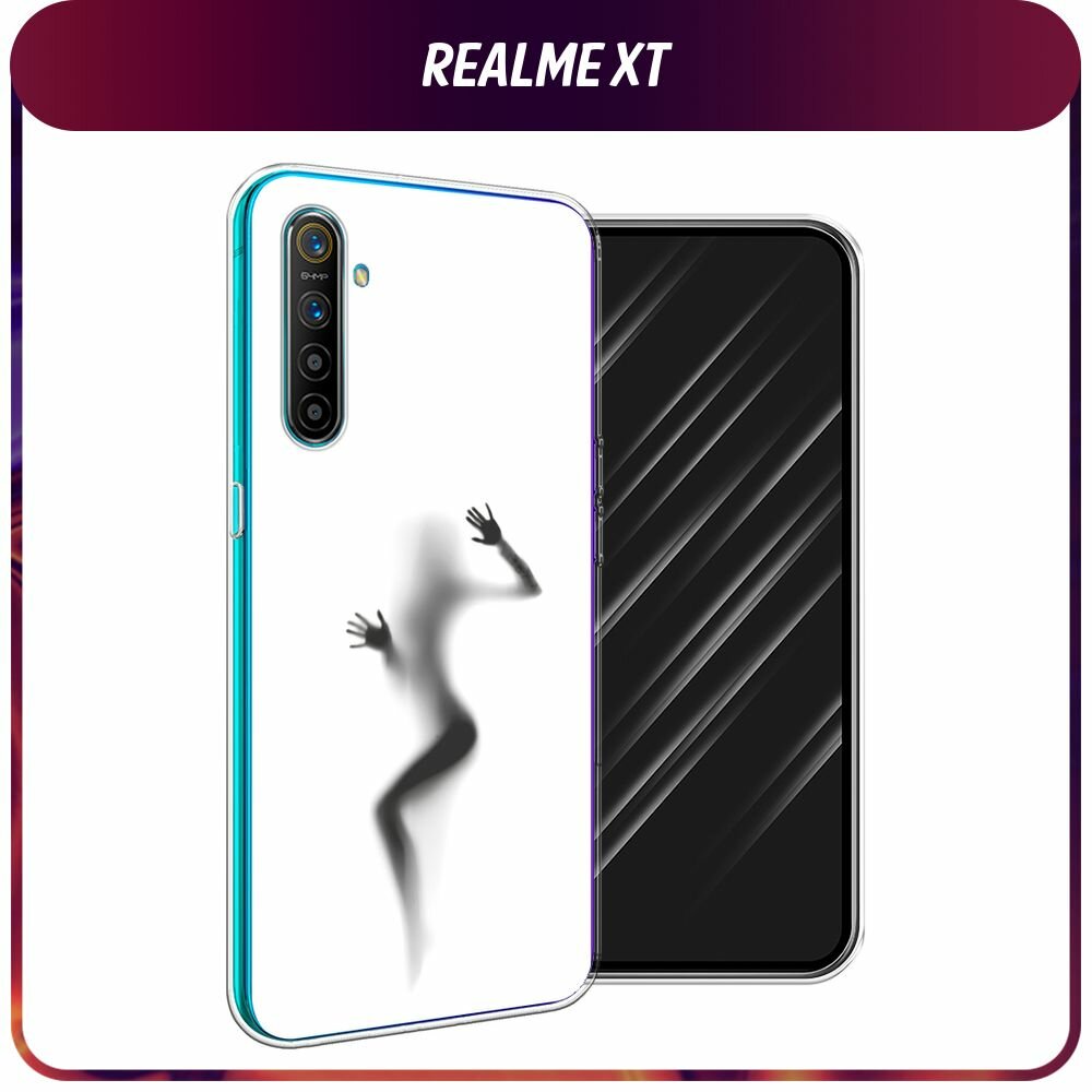 Силиконовый чехол на Realme XT / Реалми XT с принтом "Девушка в душе"
