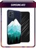 Чехол на Samsung Galaxy A03 / Самсунг Галакси А03 с принтом "Синяя снежная гора"...