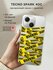 Чехол на Tecno Spark 40C / Текно Спарк 40C с принтом "Warning!", прозрачный
