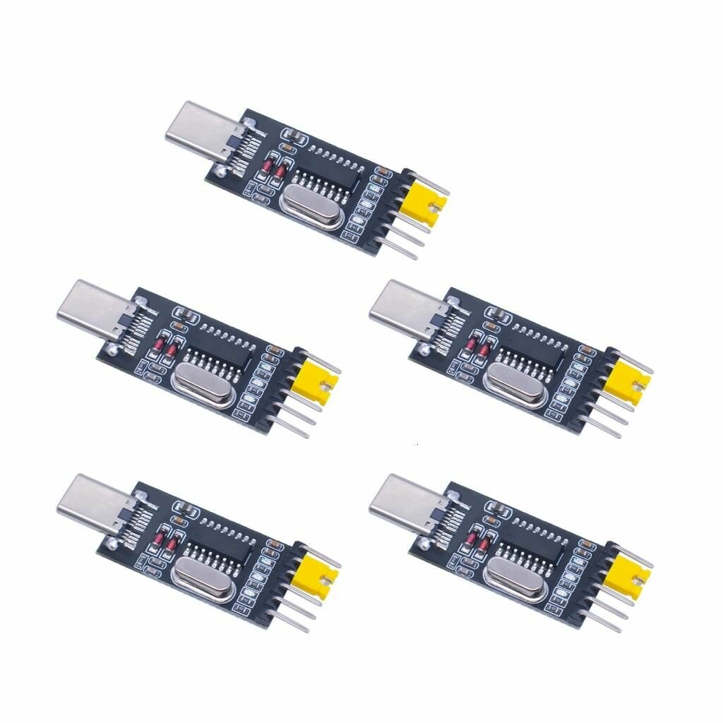 5pcs USB к последовательному адаптеру для CH340G Overvoltage 3,3 В 5 В для UART, Тип Мужчины