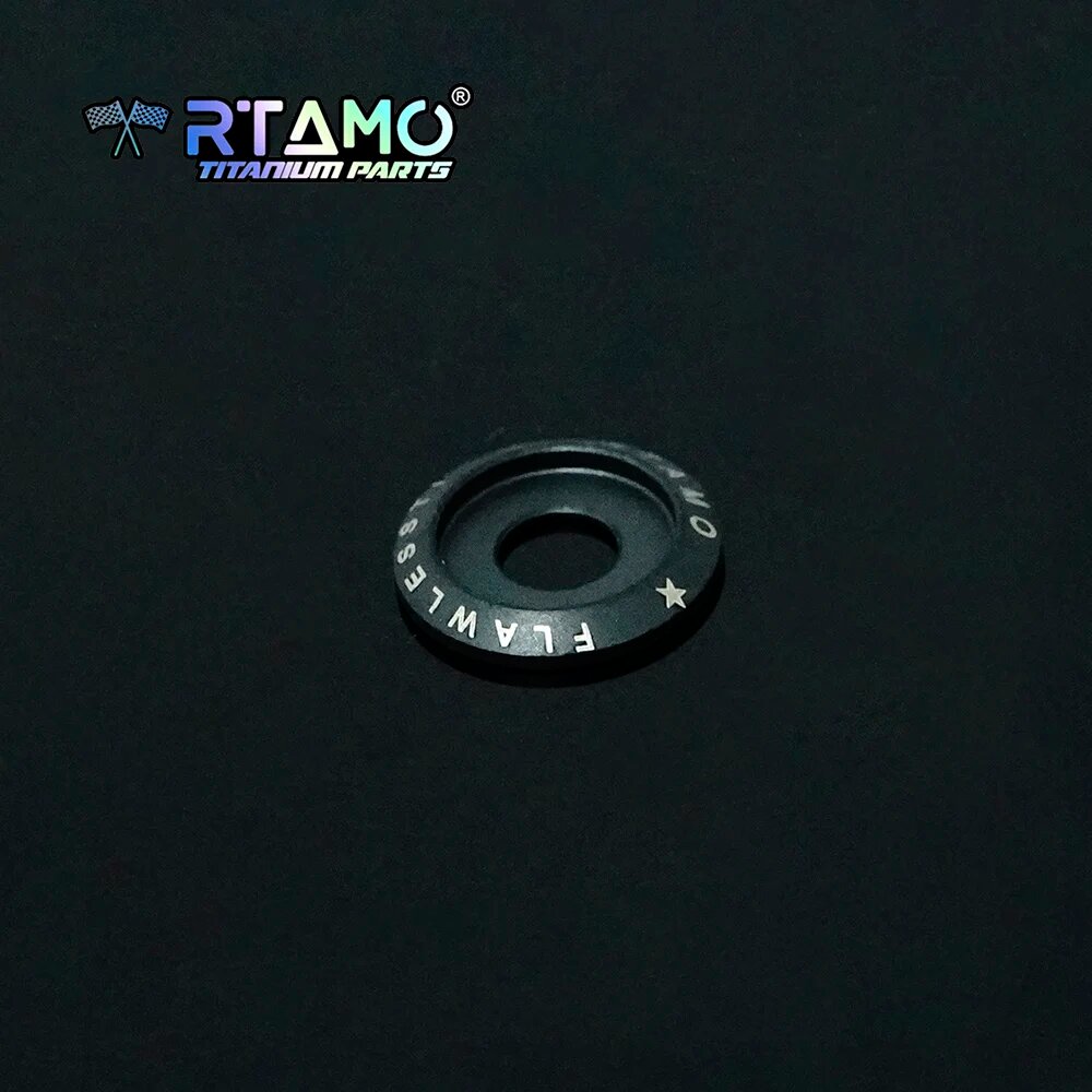 RTAMO Титановая шайба M6 черного цвета (OD18)