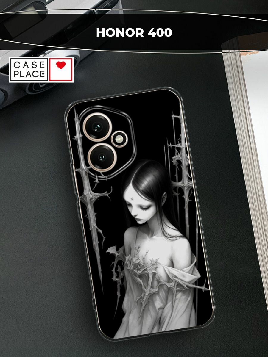 Чехол на Honor 400 / Хонор 400 с принтом "Грустная готическая девушка"