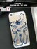 Чехол на Apple iPhone 5/5S/SE / Айфон 5/5S/SE с принтом "Синие очертания банта 2...