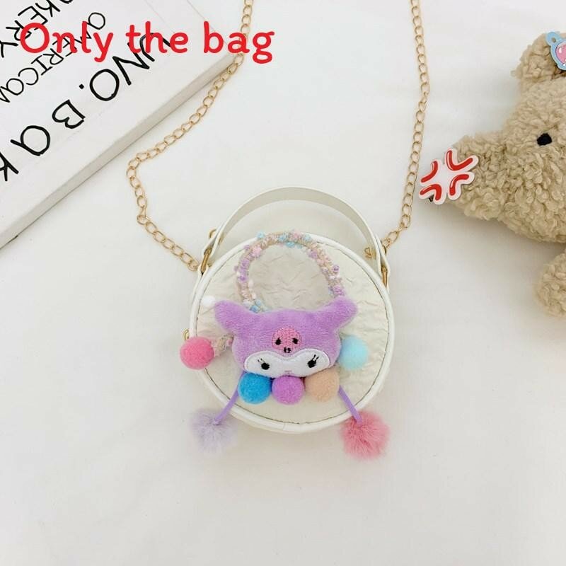 Themed kids mini phone purse with cartoon pattern and durable polyester lining for school and outings