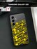 Чехол на Samsung Galaxy S25 / Самсунг S25 с принтом "Warning!", прозрачный
