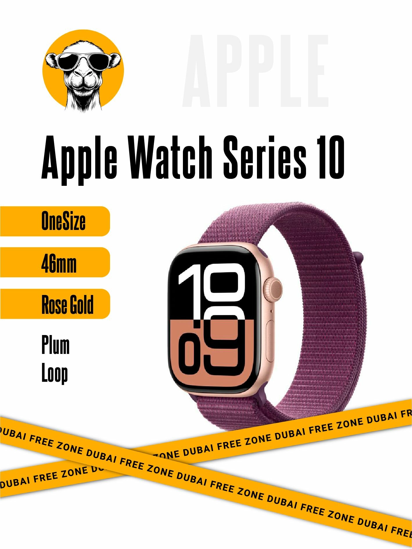 Смарт-часы Apple Watch Series 10 46mm Rose Gold Plum Loop