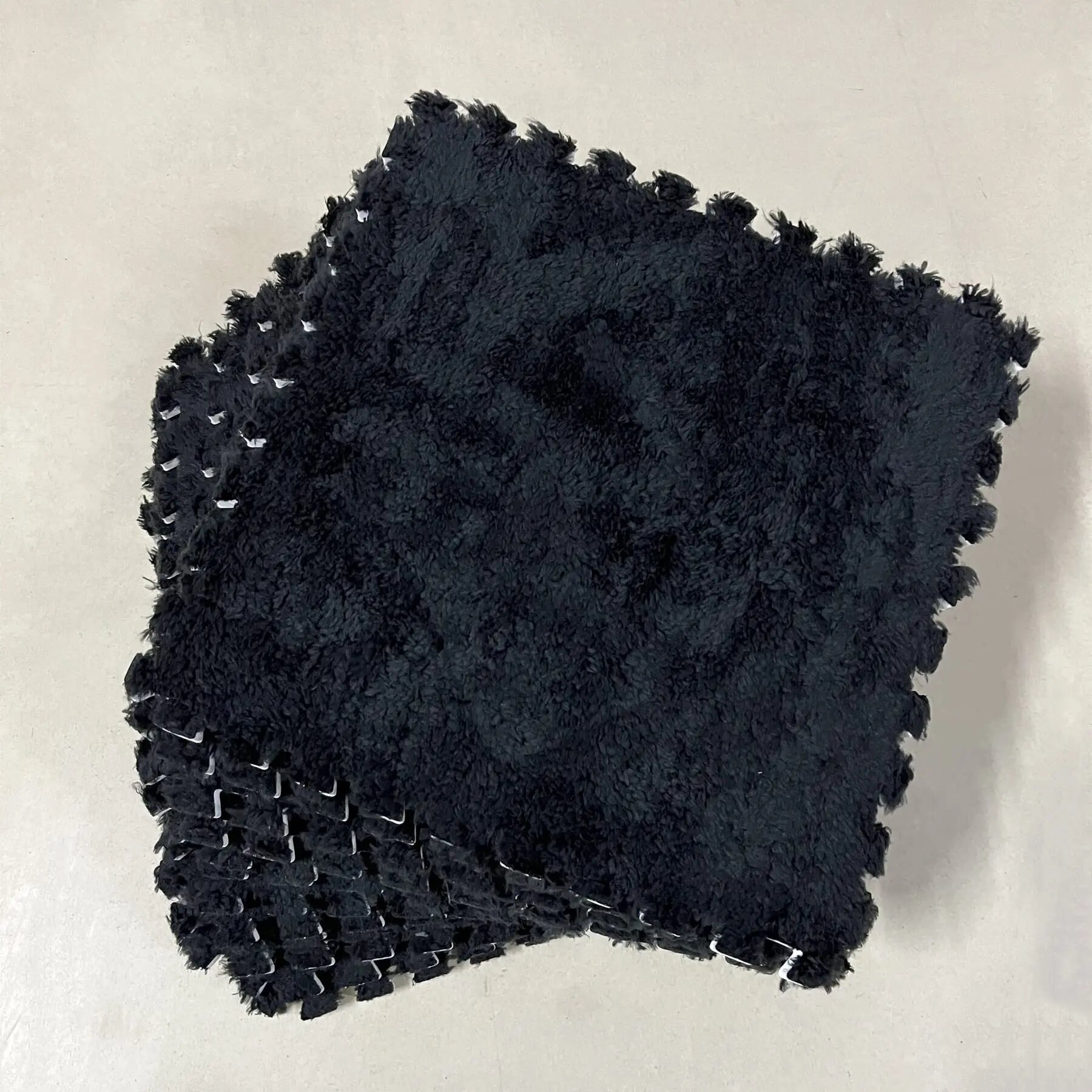 Детский игровой коврик EVA розовый 30x30 см Черный, 4pcs, black