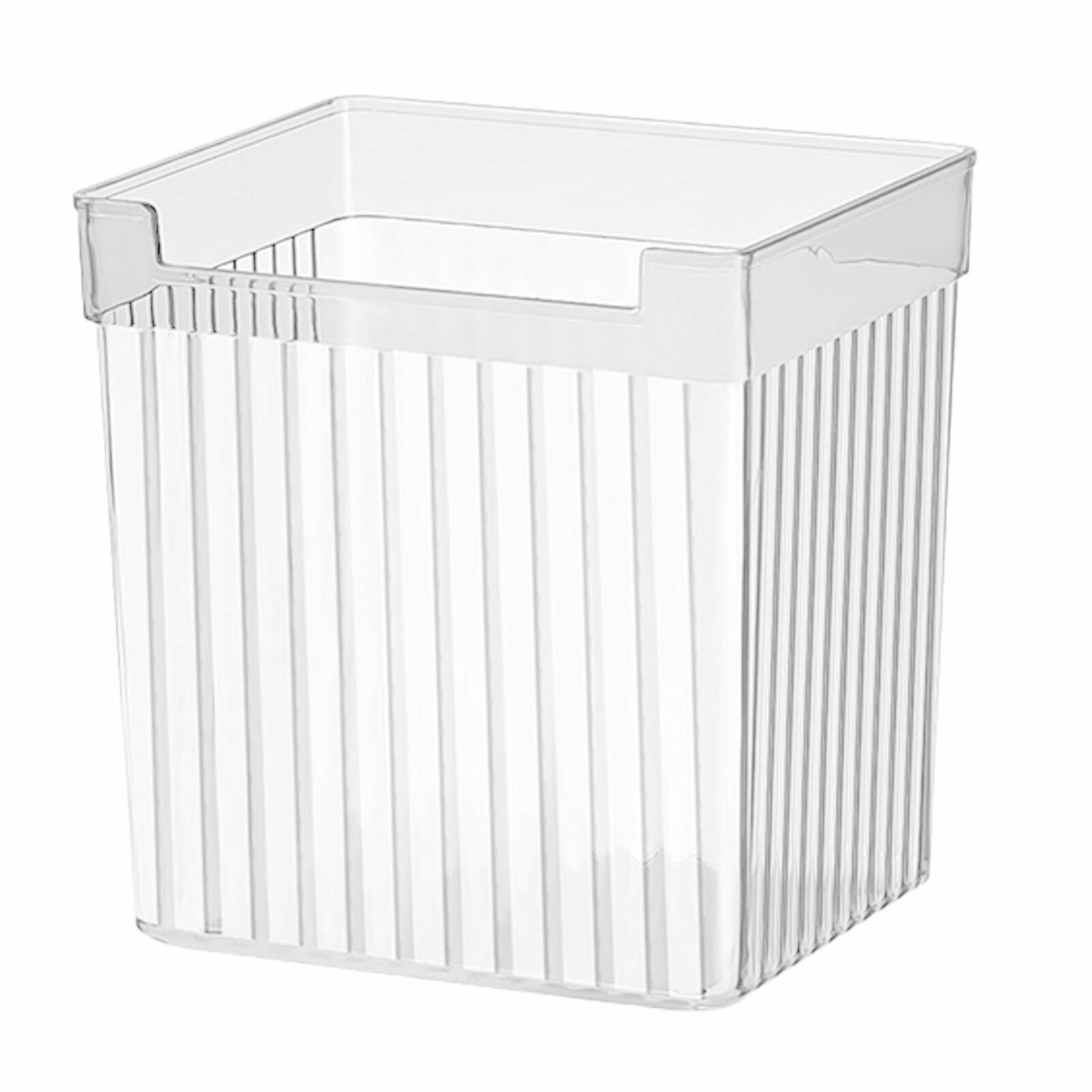 Организатор холодильника Большая проработка прозрачная многофункциональная свежесть сохраняет мусорное ведро для хранения холодильника для фруктов и овощей прозрачный белый