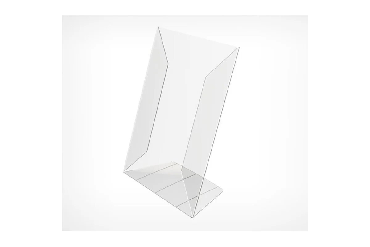 Комус настольный ценникодержатель L-образный для информации формата А4 644727