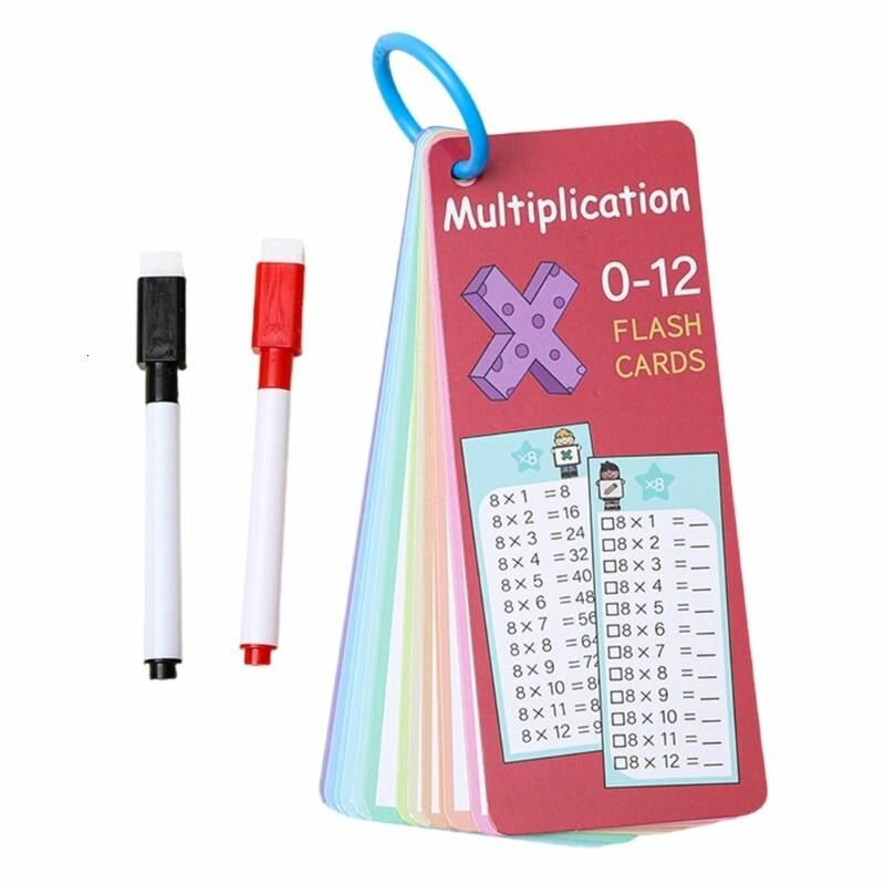 Образовательные карточки для практики умножения, математика, умножение