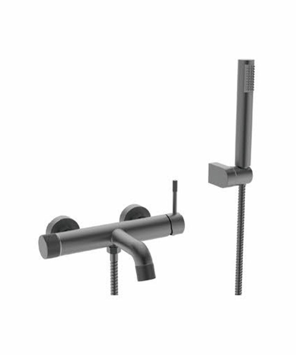 Смеситель для ванны и душа с лейкой и шлангом от бренда Vieir V403531-G графит