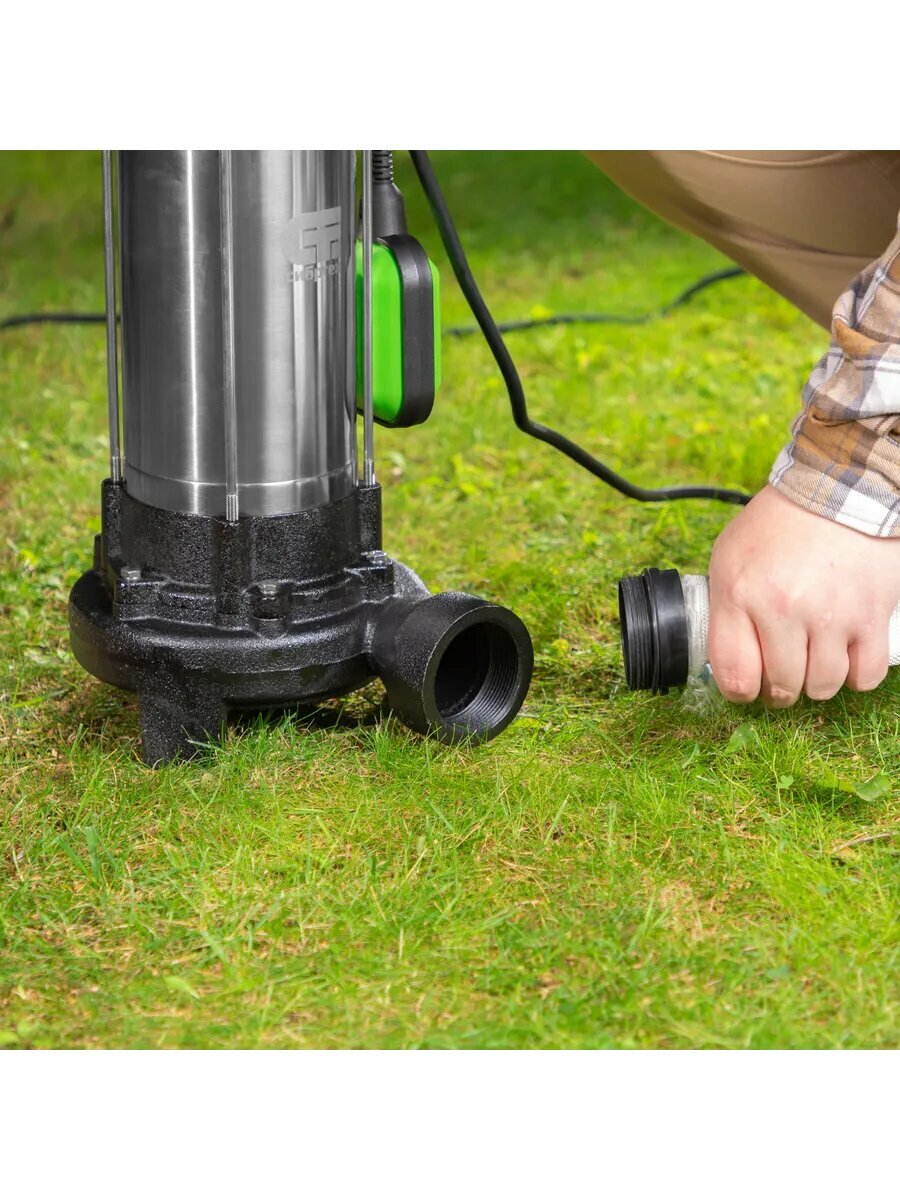 Фекальный насос СФН1500-Н, 1500 Вт, напор 1, СИБРТЕХ, 99805