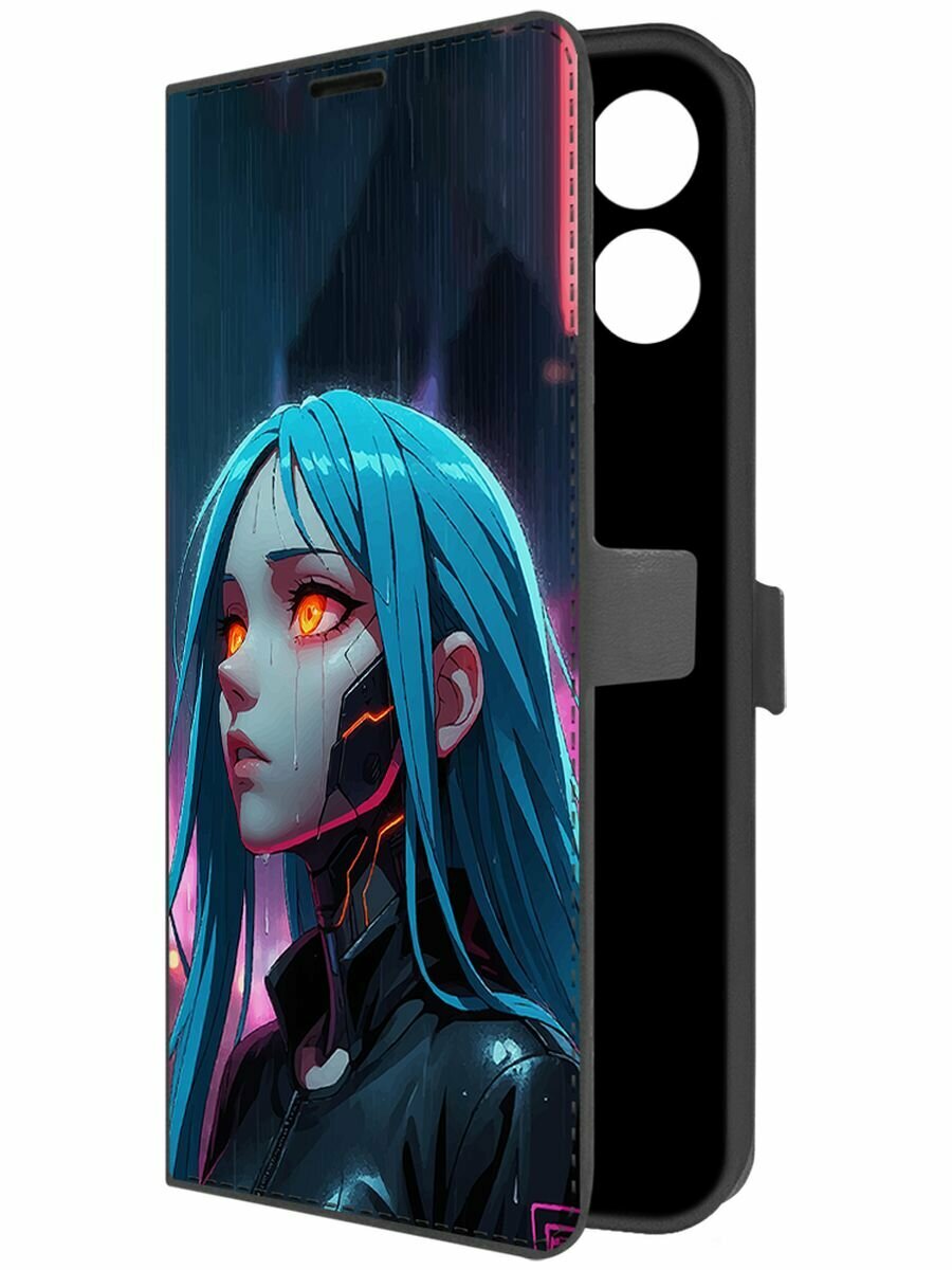 Чехол-книжка Krutoff Eco Book для Realme Note 50 Алита (черный)