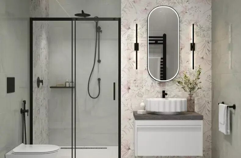 Керамическая плитка Kerama Marazzi Веро 14069R 40х120 Глянцевая Серый