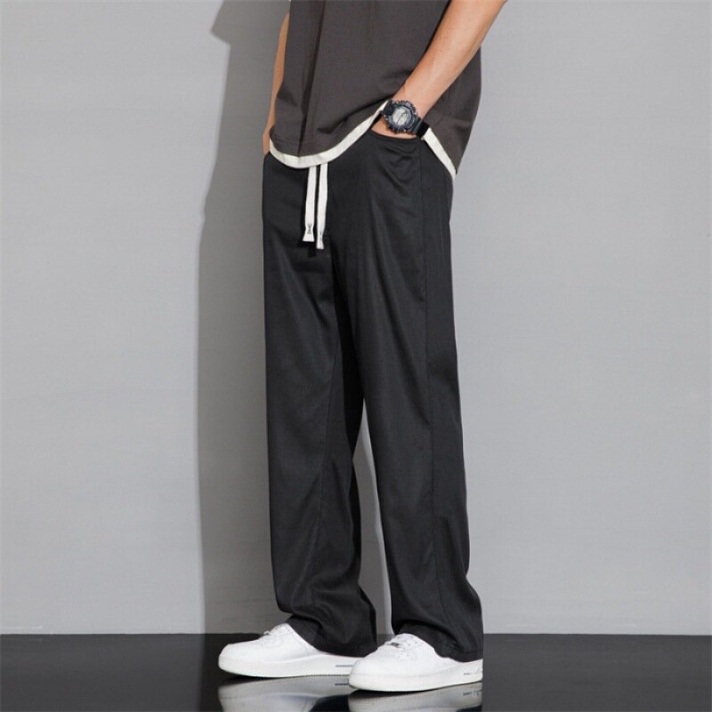 Слим тапер KLQ Круто Хайстрит рабочие брюки мужские молодежные прямые широкие американские повседневные широкие штаны, Размер_XL