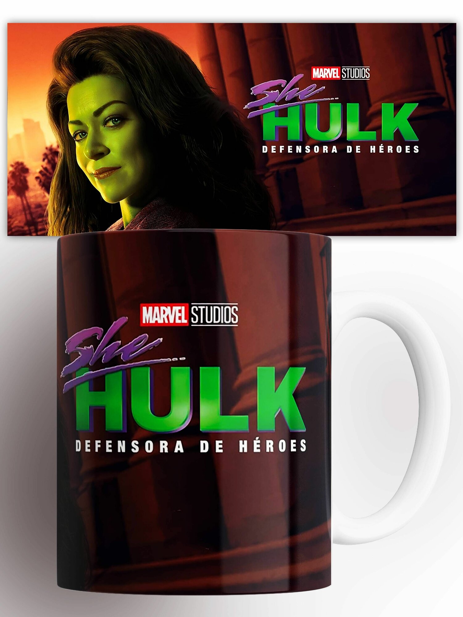 Кружка Женщина Халк She Halk сериал с принтом 330 мл