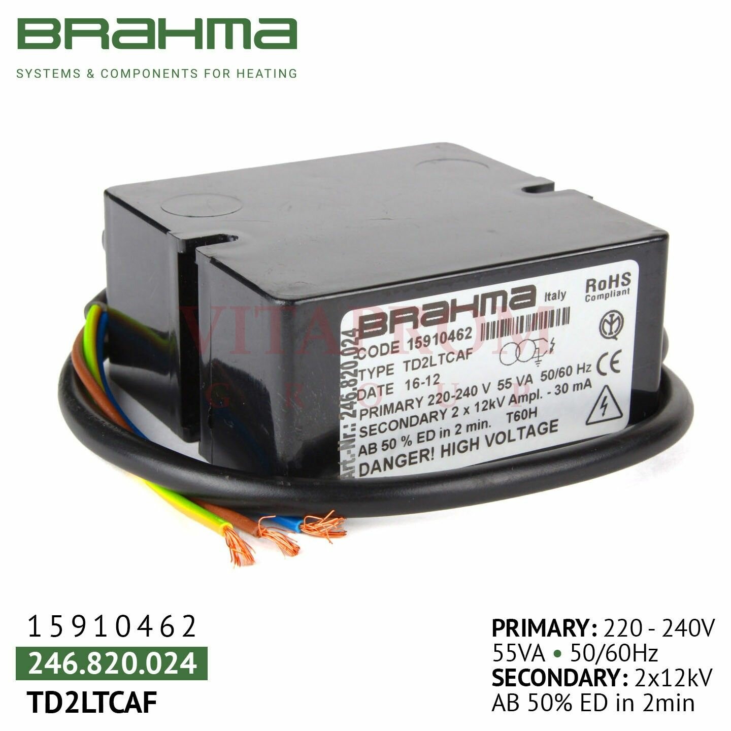 Трансформатор Brahma TD2LTCAF, 15910462