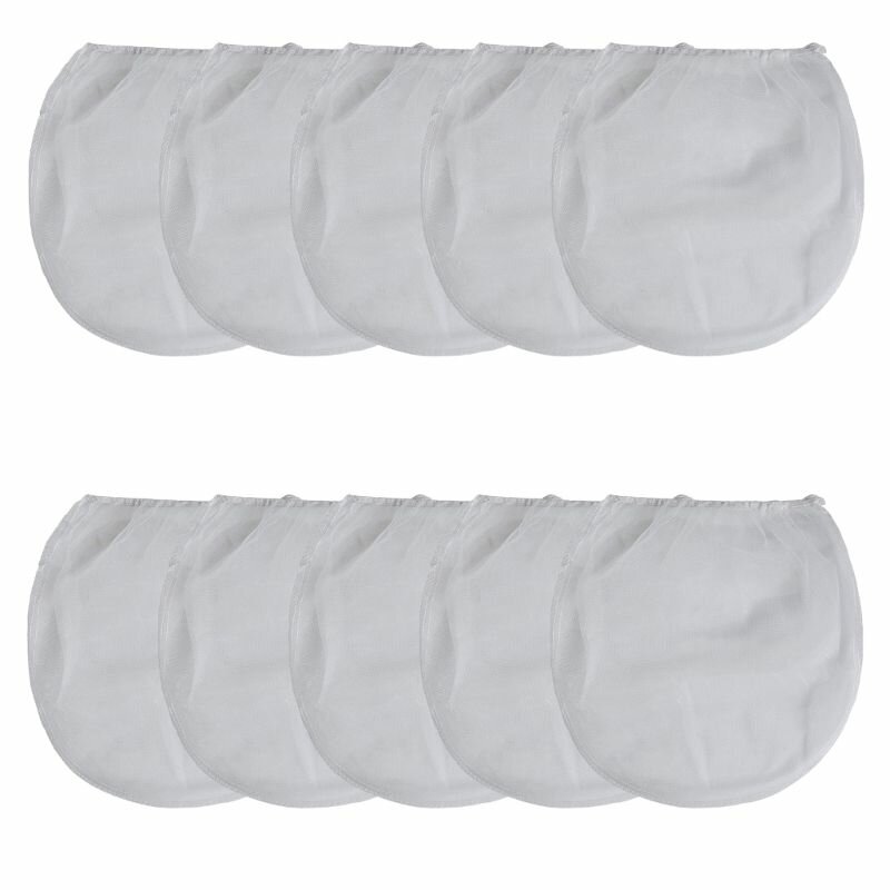 Набор из 10 фильтрующих мешков для краски с мелкой сеткой и эластичным верхом, - 38x42см