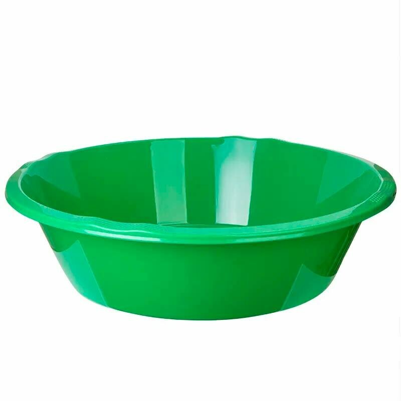 Таз пищевой пластиковый 80л, круглый, гладкий край, цвет в ассортименте, вместительный