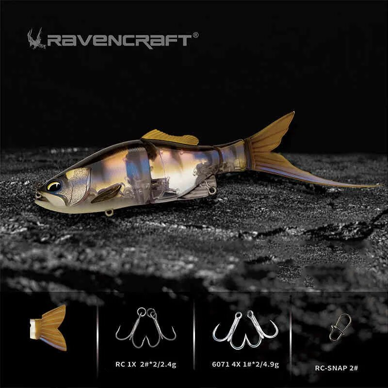 RAVENCRAFT Whale Spine, LW, приманка для рыбалки