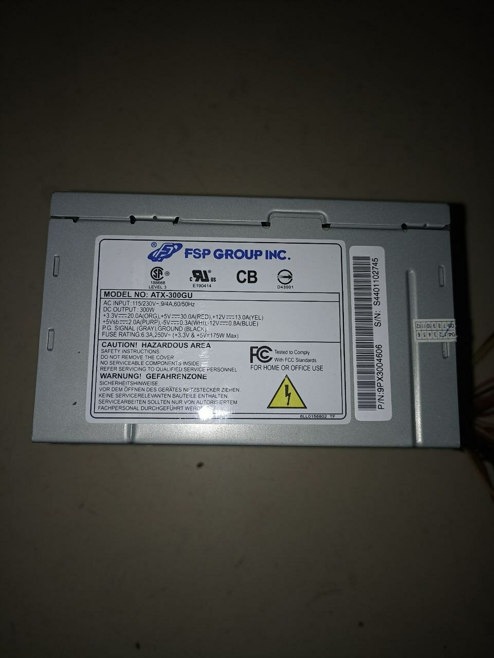 Блок питания FSP ATX-300GU 300ват