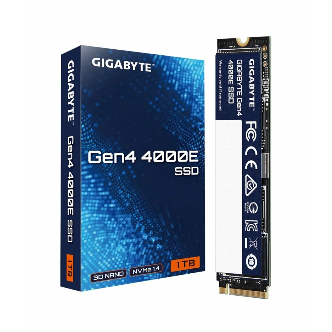 Накопитель SSD Gigabyte M.2 2280 1TB Gen4 4000E SSD PCI Express 4.0x4, NVMe 1.4, G440E1TB