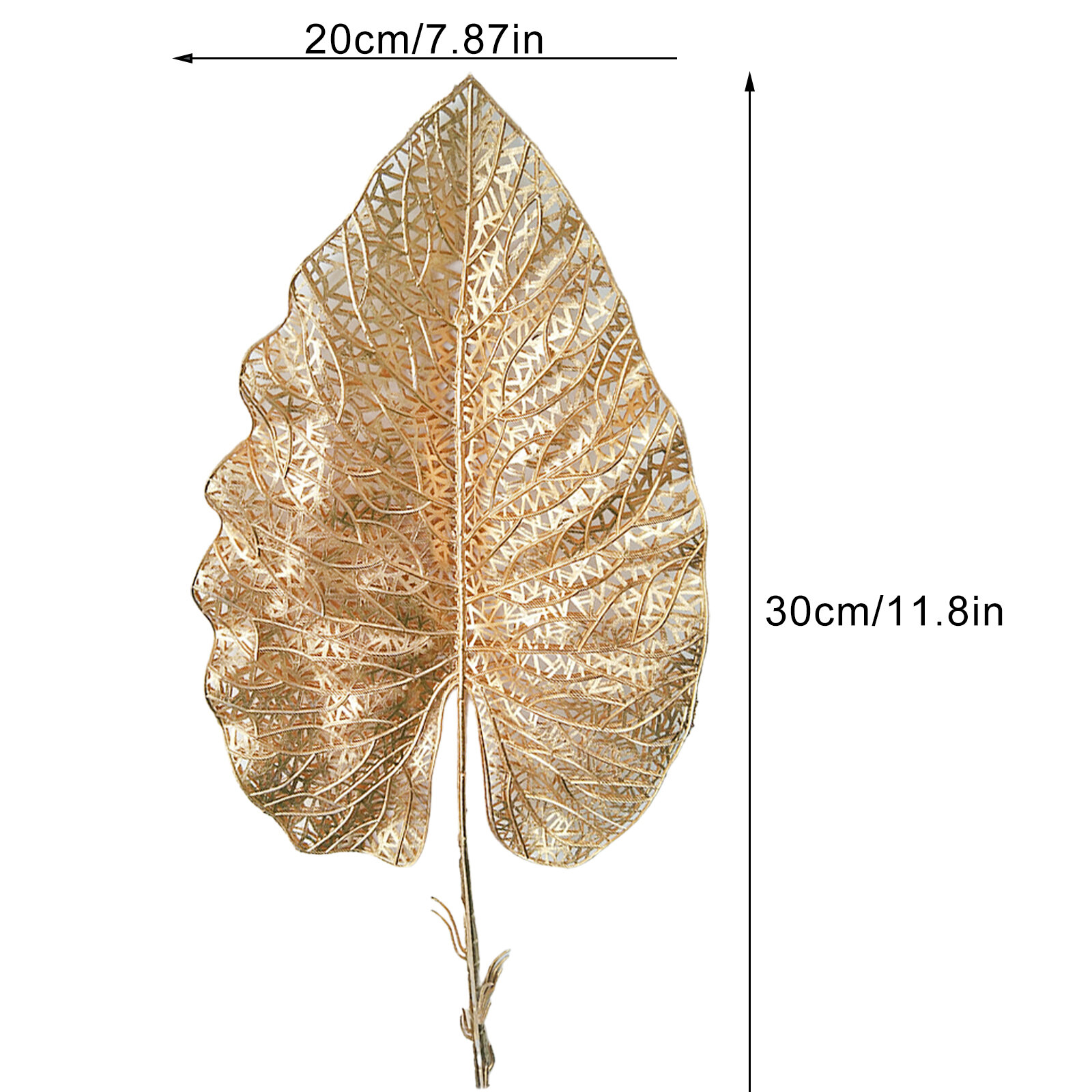 Золотые тропические листья растений, искусственные тропические листья для украшения помещений