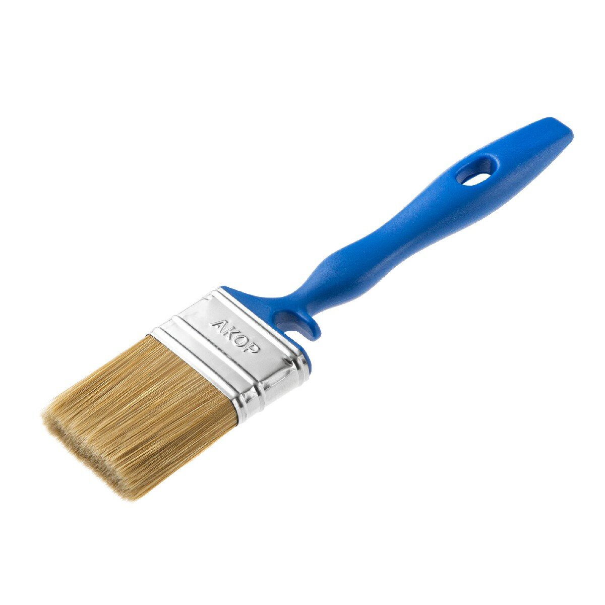 Кисть плоская для лаков Акор Мастер, искусственная щетина, пластиковая ручка, 50 x 15 мм