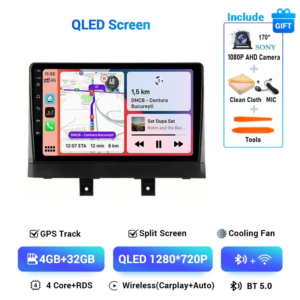 Android 15 для Changan Alsvin 3 2018-2023 головное устройство QLED экран видео 4G-32G CAM