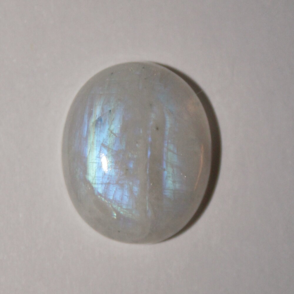 Коллекционный кабошон лунный камень, 18х15х4 мм, Шри-Ланка, «True Stones»