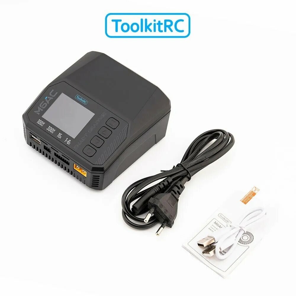 ToolkitRC M6AC Smart Lipo Зарядное устройство Разрядник AC 120W DC300W MAX30A для 1-6S Батарея FP V Модель Запасная часть LiHV LIFE LILON