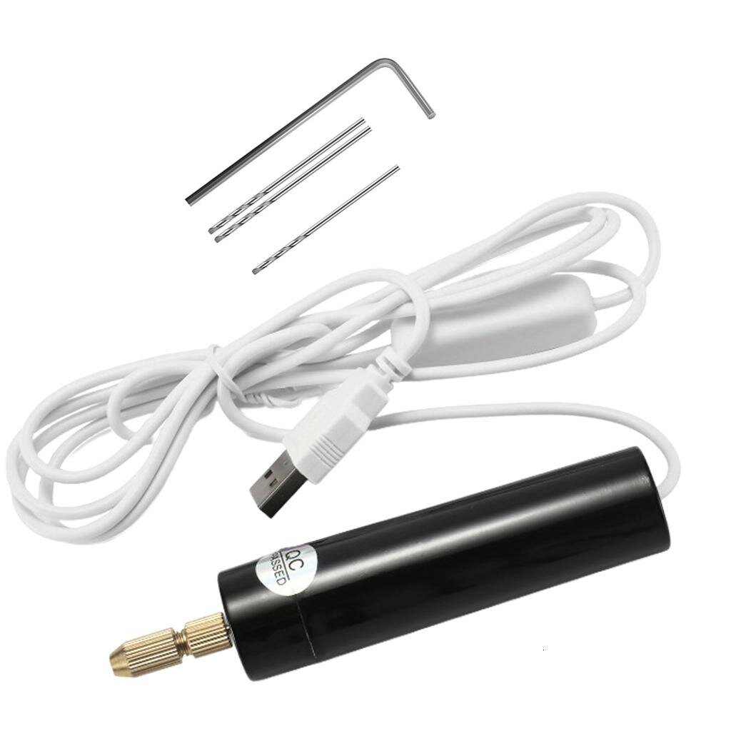 Портативная маленькая электрическая дрель ручной роторный набор гравировальная ручка инструмент для эпоксидной смолы