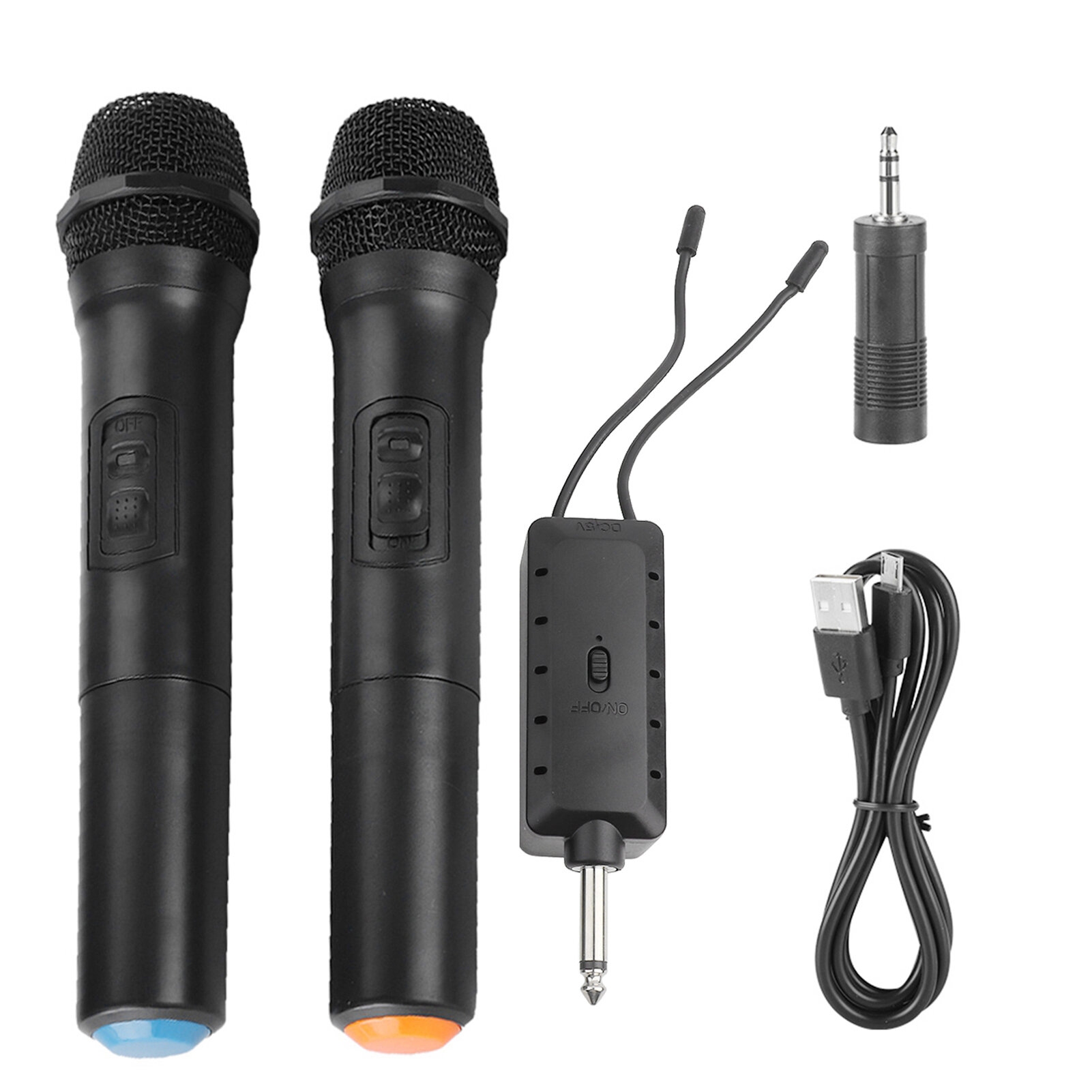 Microphone, Universal Wireless Handheld Microphone with Receiver/Antenna VHF for Karaoke Business Meeting