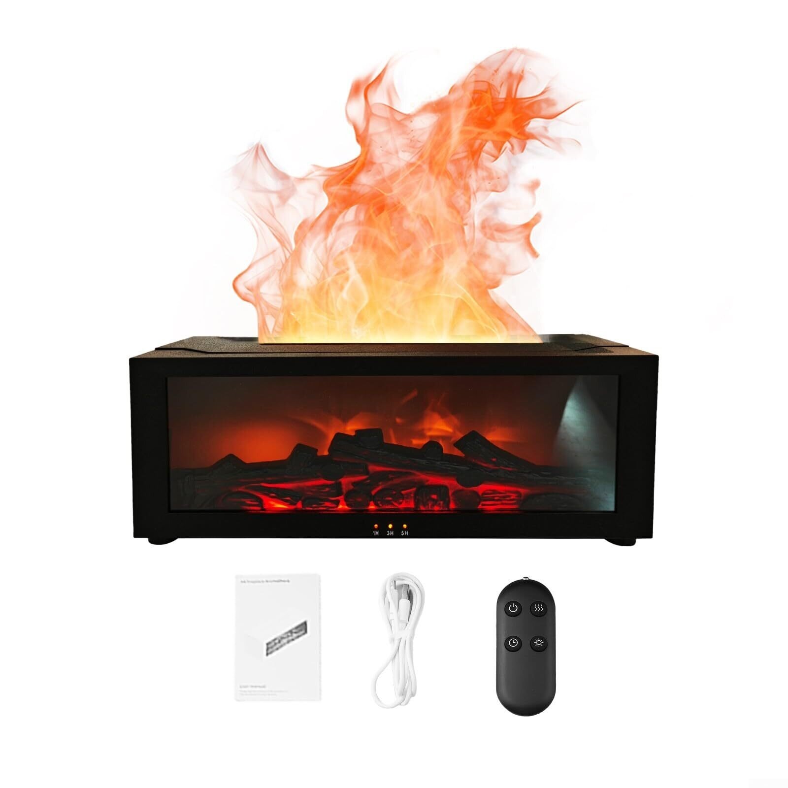 Увлажнитель воздуха 3D Flame Fireplace с бесшумным ароматизатором