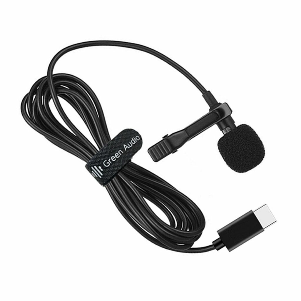Микрофон-петличка USB-C с высокой чувствительностью