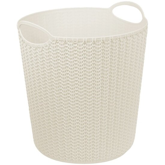 Корзина для бумаг Idea вязание 10л М 2499 белый ротанг