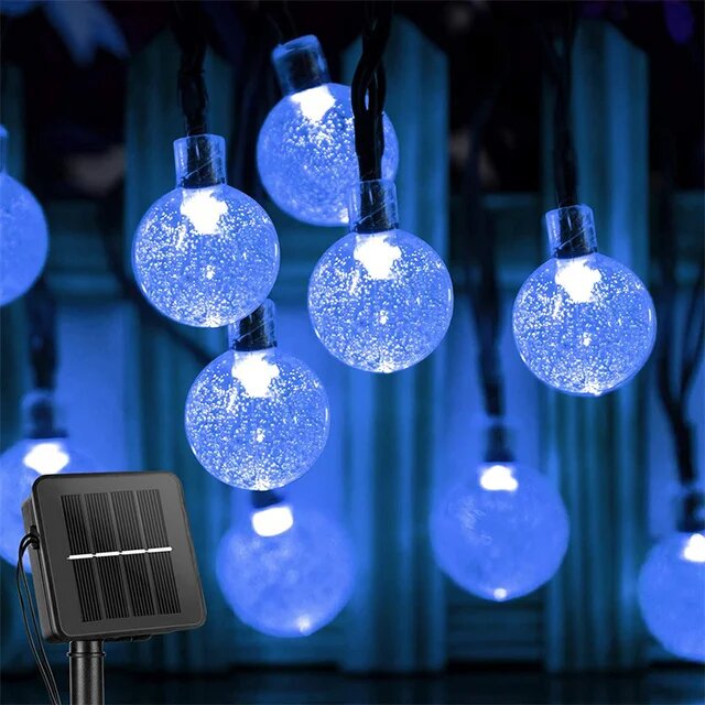 Солнечная гирлянда синяя 200 LED, 22M