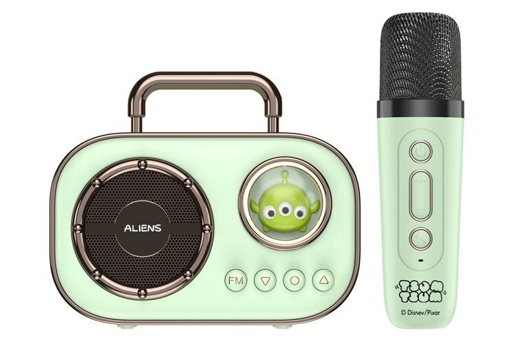 Bluetooth-колонка Disney Dual Band шумоподавляющая, зеленая, три глаза, длительное время работы, два