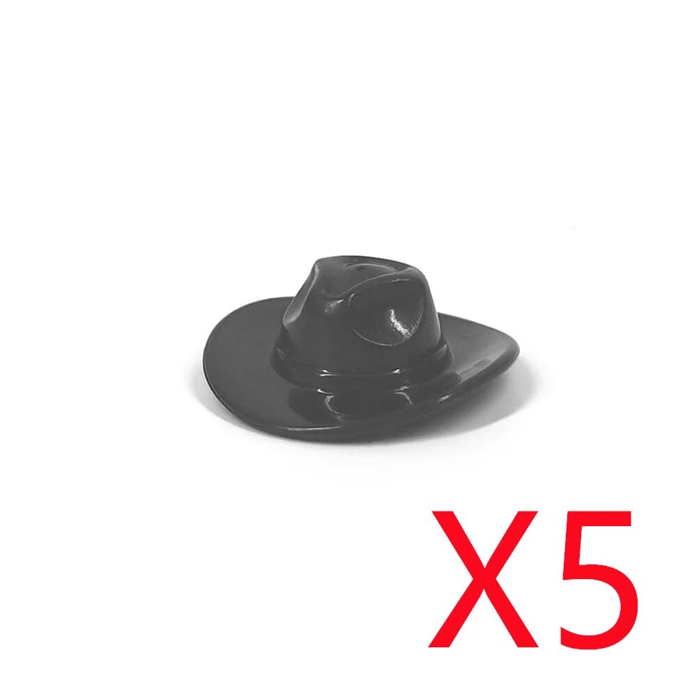 5 шт. Черный ковбойский шляпы BRICKPANDA EA161-5PCS