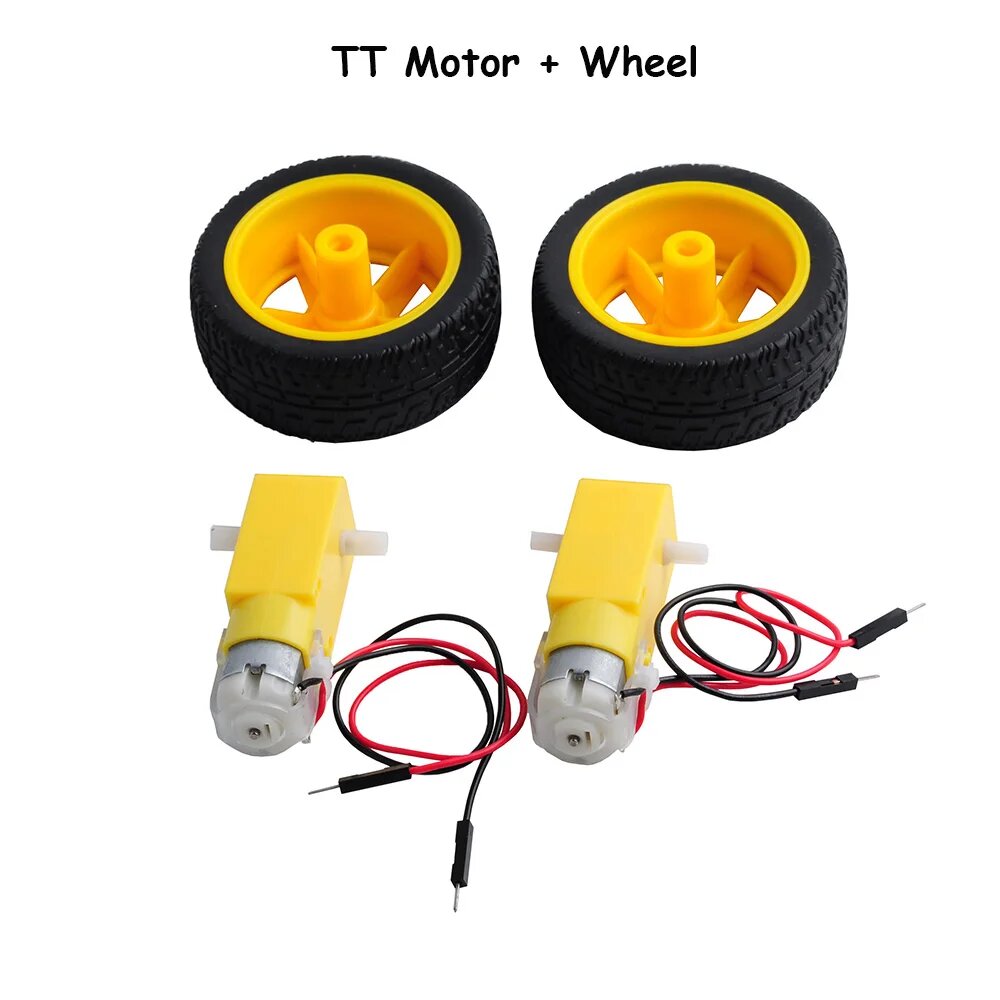 Двигатель TT с колесом для робота, Motor Wheel