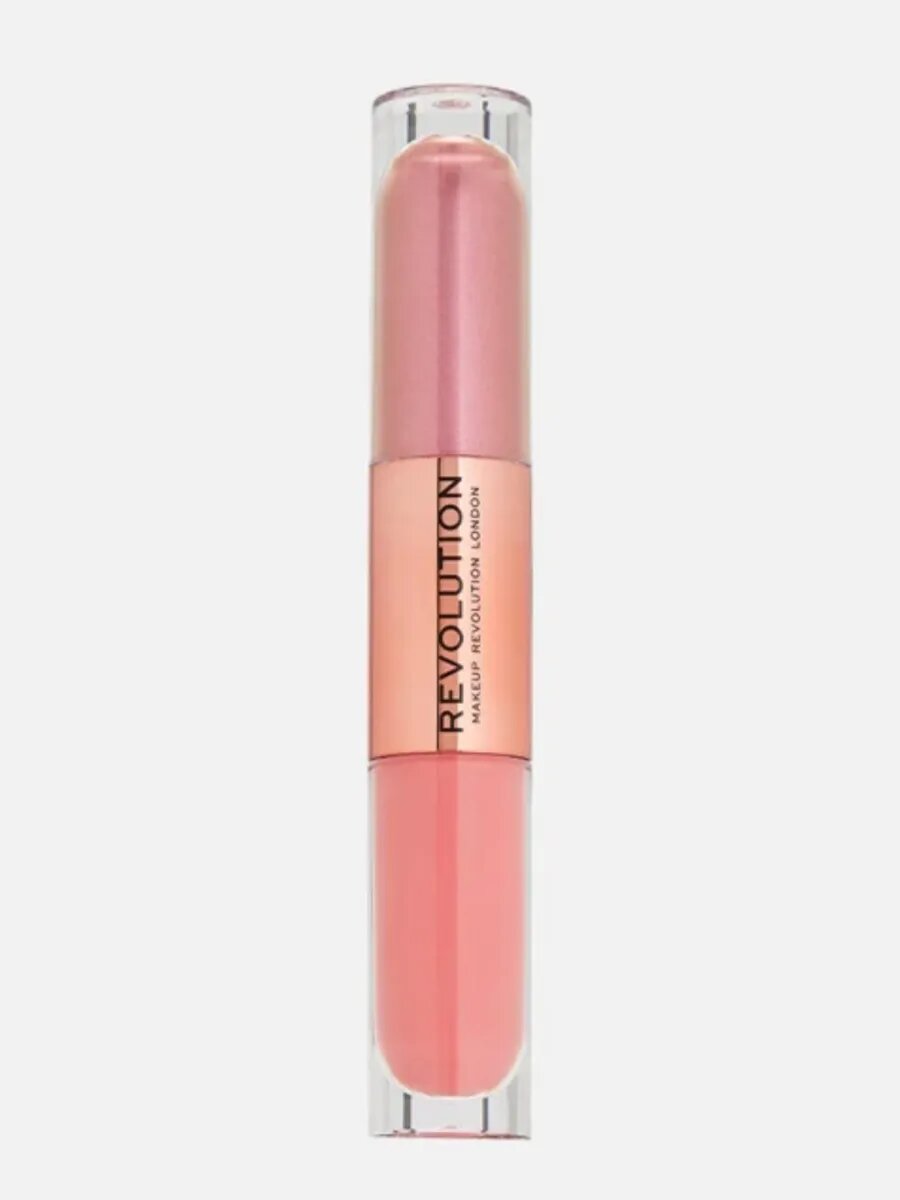 Тени для глаз жидкие MAKEUP REVOLUTION double up liquid Blissful Pink
