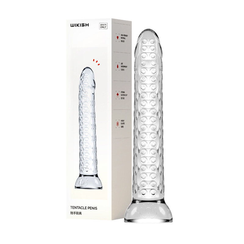 Женский мастурбатор-дилдо с щупальцами, реалистичный циферблат, прозрачный, с сильной присоской, эротическая игрушка для взрослых, секс-продукт