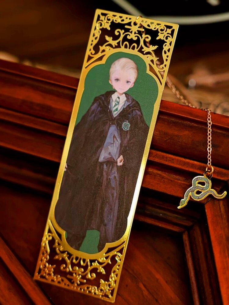 Оригинальные товары по мотивам Гарри Поттера, металлические закладки «Магическая академия», канцелярские принадлежности