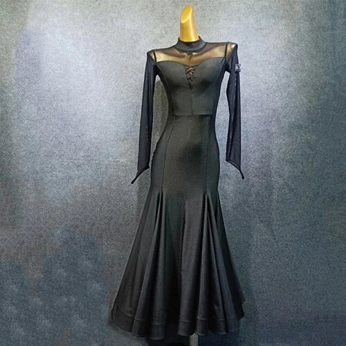 Бальное платье из спандекса Черный, М, black